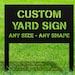 Custom Metal Sign With Stakes, Personalized Family Name Yard Sign ...