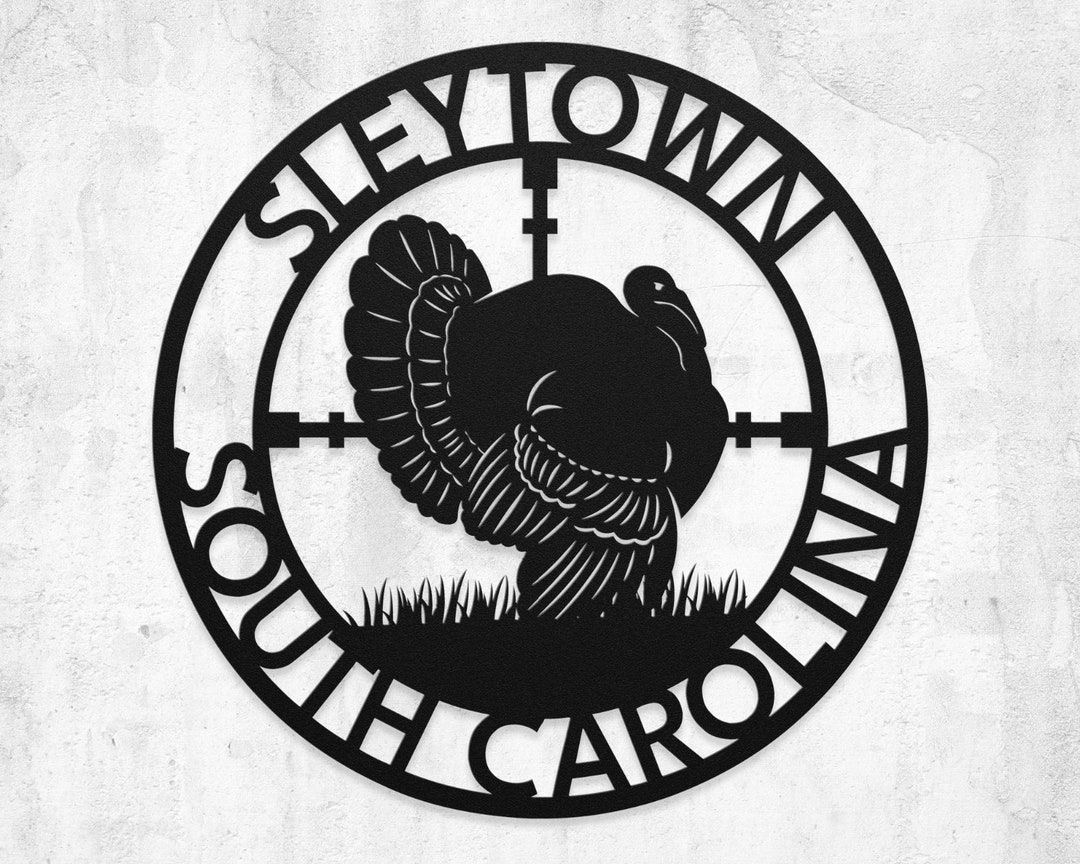 Turkey Sign, Gift for Turkey Hunter, Turkey Hunting Metal Sign, Turkey ...