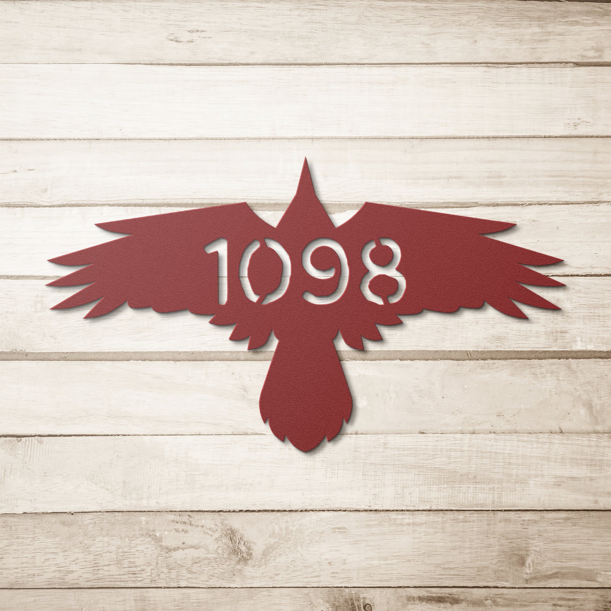 Raven House Number Sign, Personalized Sign, Custom Street Address ...