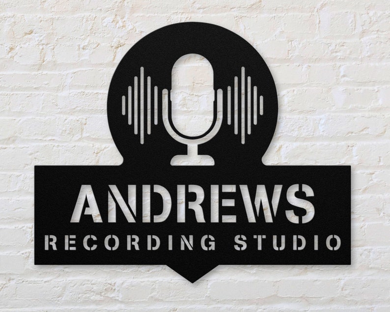 Recording Studio Sign, Recording Room on Air Sign, Now Recording Live ...