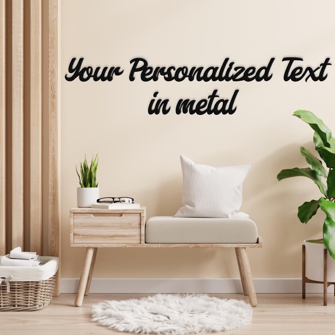 Custom Metal Words, Custom Word Signs, Wall Quotes, Word Cutout Phrases ...