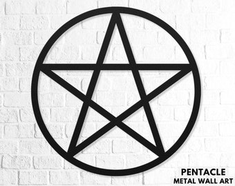 Pentagram Metal Wall Art - Etsy