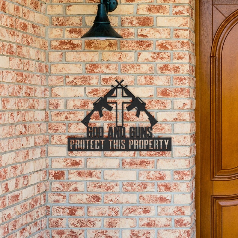 2nd Amendment Sign, Custom Gun Sign, Do Not Disturb Sign, No ...
