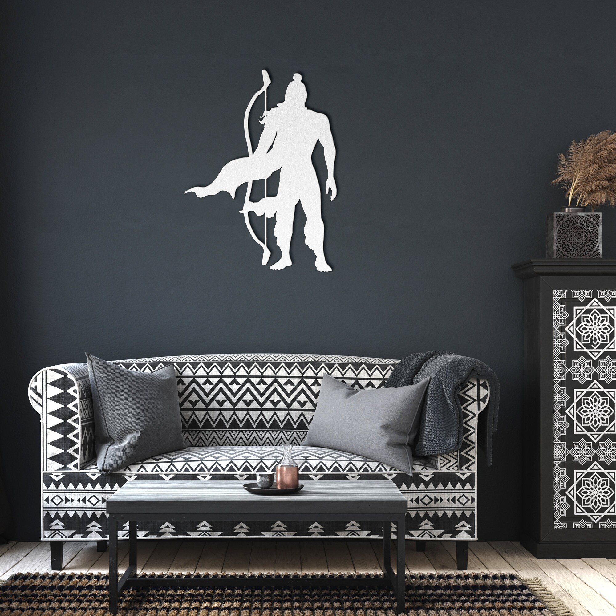 Shri Ram Wall Art, Hinduism Wall Decor, Sanatan Dharm, Lord Ram Bhagwan ...