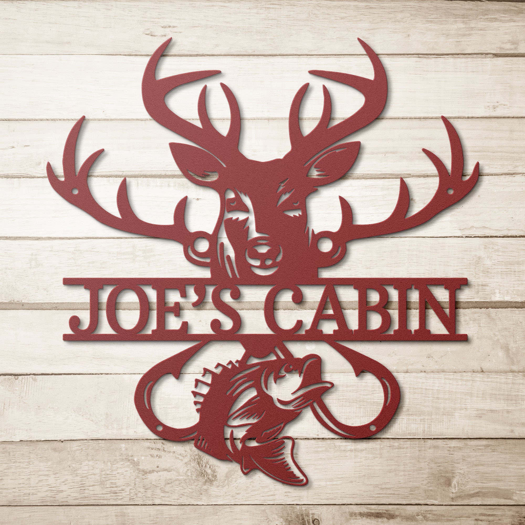 Personalized Hunting Gift for Men, Fish Deer Hunting, Custom ...