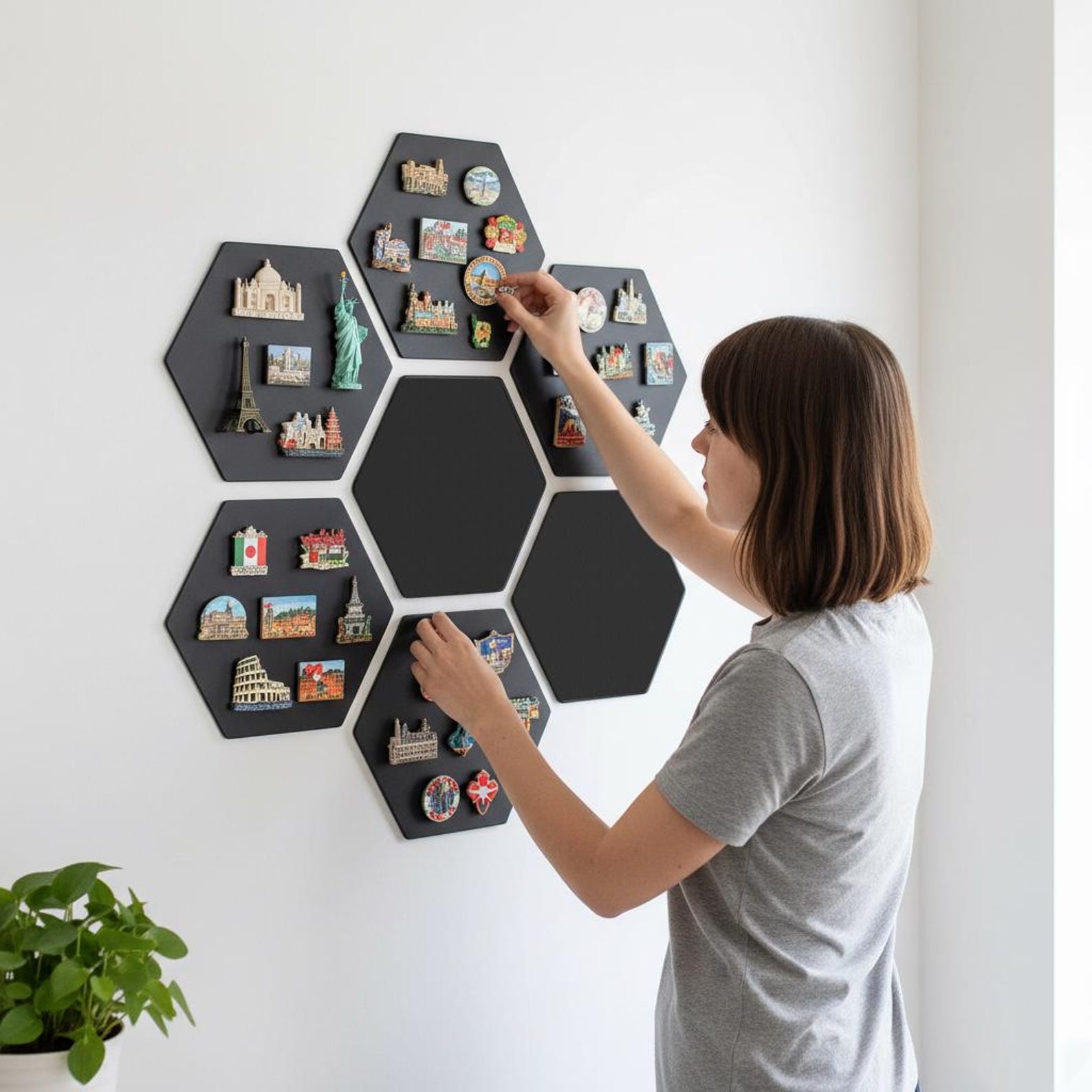 Custom Magnet Display Board, Aesthetic Photos Notes Steel Board, Fridge ...