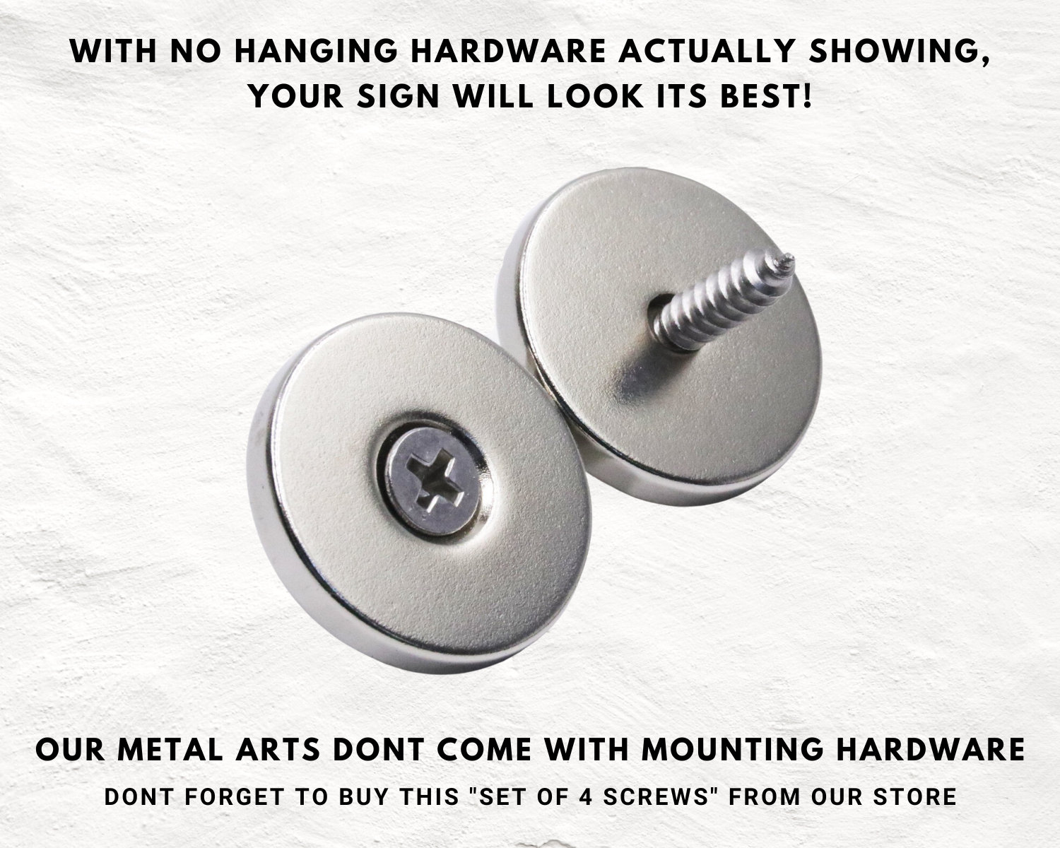 Magnetic Screws, Hanging Hardware Kit, Metal Sign Hanger Door, Monogram ...