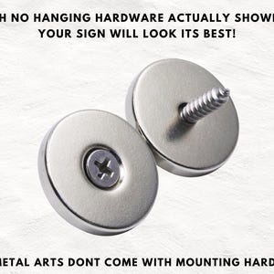 Magnetic Screws, Hanging Hardware Kit, Metal Sign Hanger Door, Monogram ...