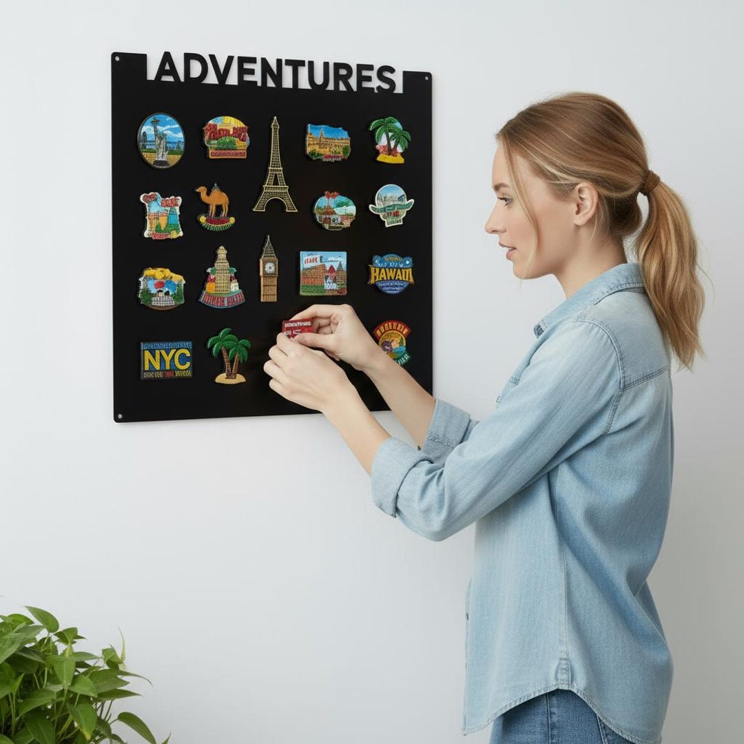 Adventures Magnet Board, Custom Scenic Display Metal Board, Magnet ...