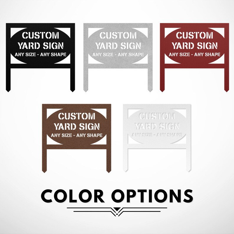 Custom Metal Sign With Stakes, Personalized Family Name Yard Sign ...