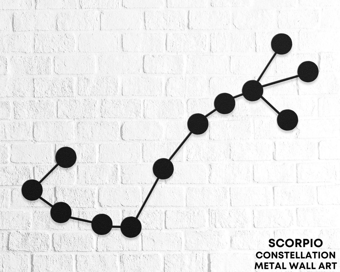 Scorpio Gifts, Constellation Metal Wall Art, Scorpio Zodiac Metal Sign ...