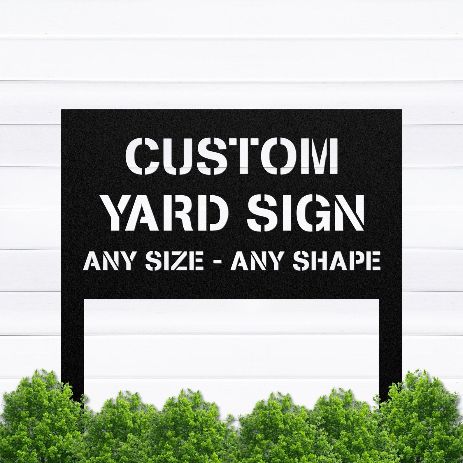 Custom Metal Sign With Stakes, Personalized Family Name Yard Sign ...