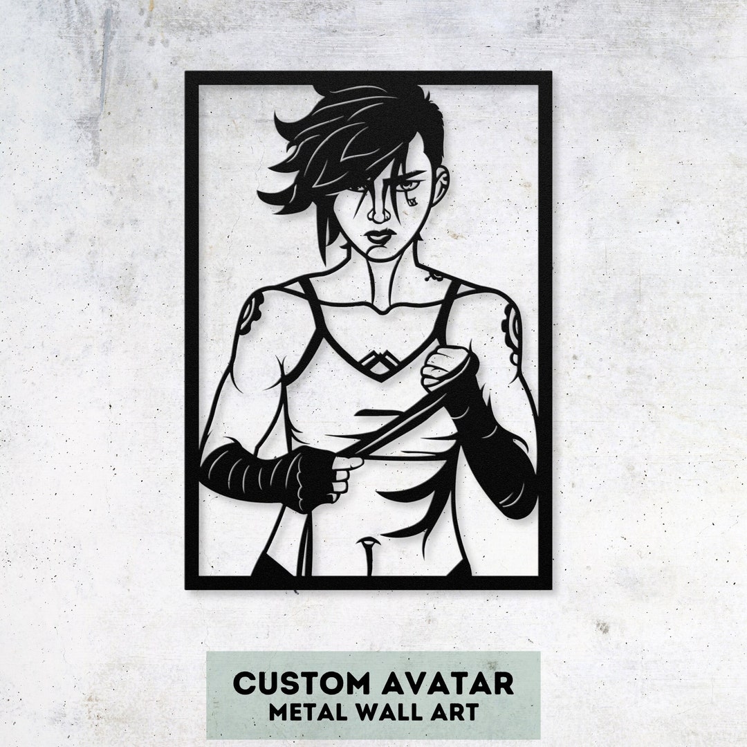 Vi Arcane Wall Art, Vi Fan Art, Gift for Gamer, Game Room Decor, Gaming ...