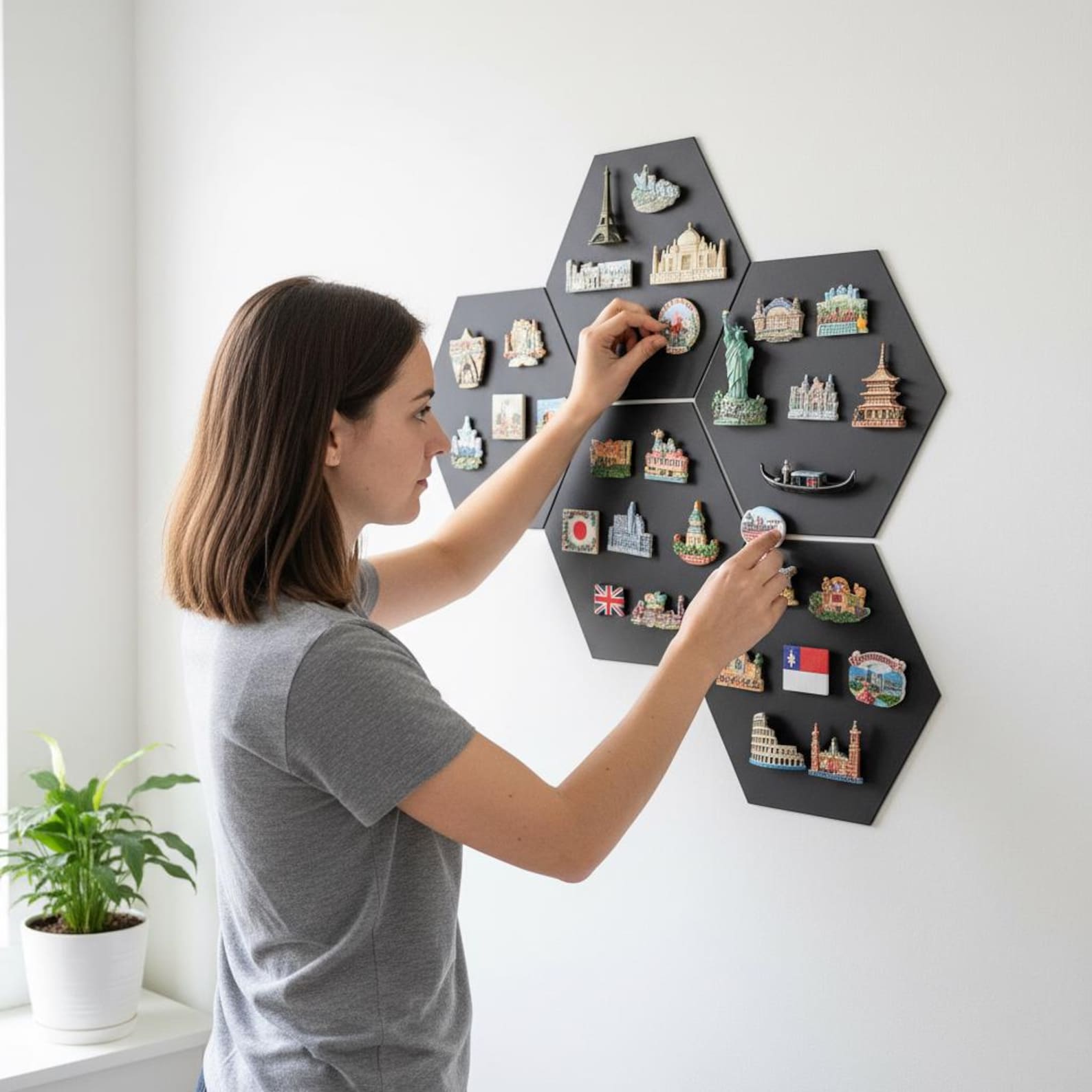 Custom Magnet Display Board, Aesthetic Photos Notes Steel Board, Fridge ...