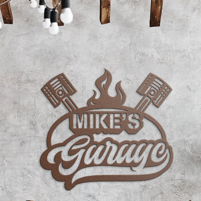 Personalised Garage Sign Retro Garage Decor Vintage Car - Etsy