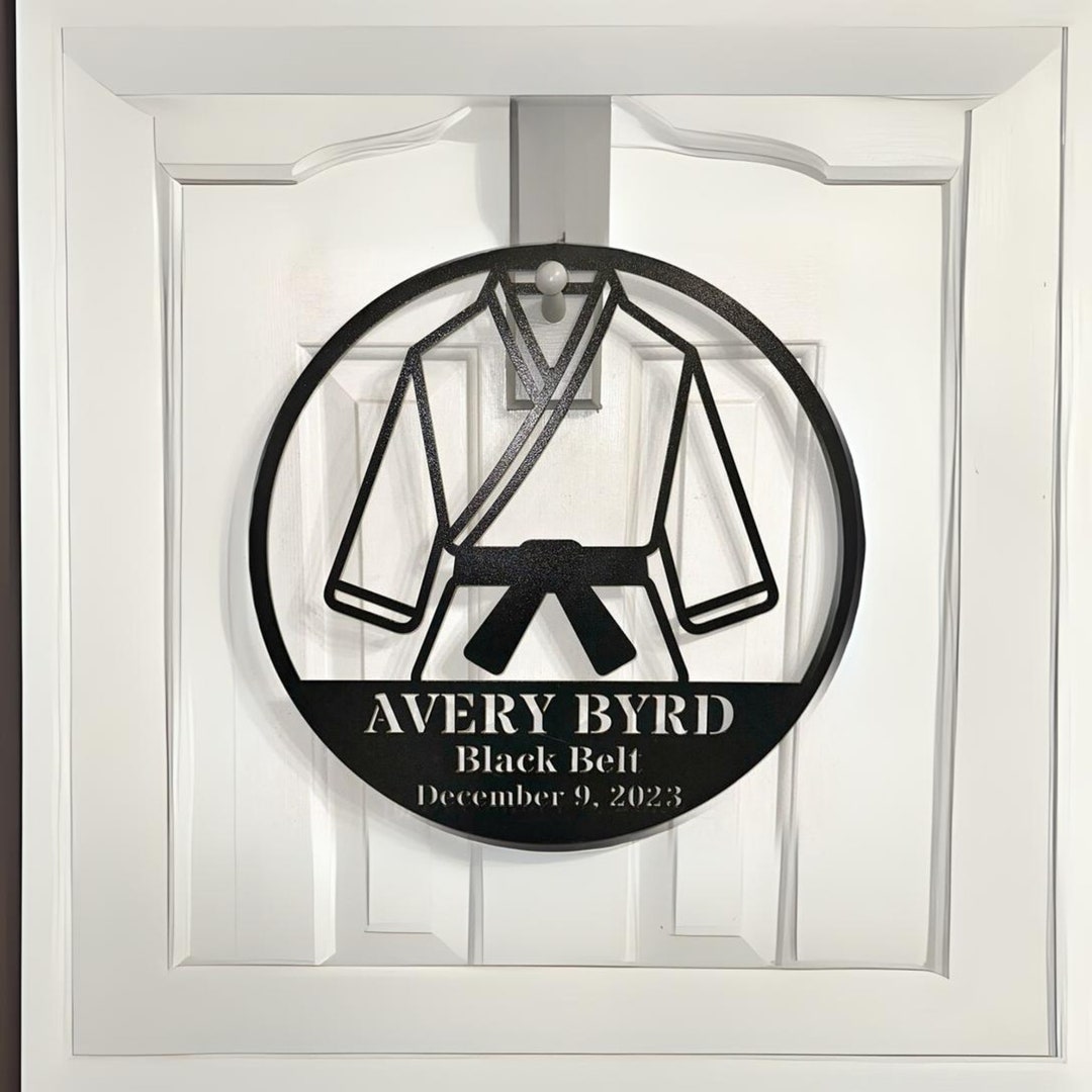 Martial Arts Taekwondo Jiu Jitsu Karate Judo Belt Holder Gift for Him ...