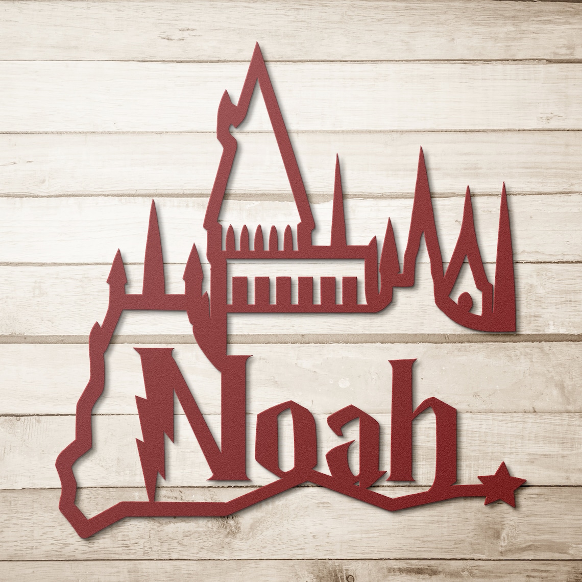 Wizard Magic School Metal Wall Decor Potterhead Wizard Gift - Etsy