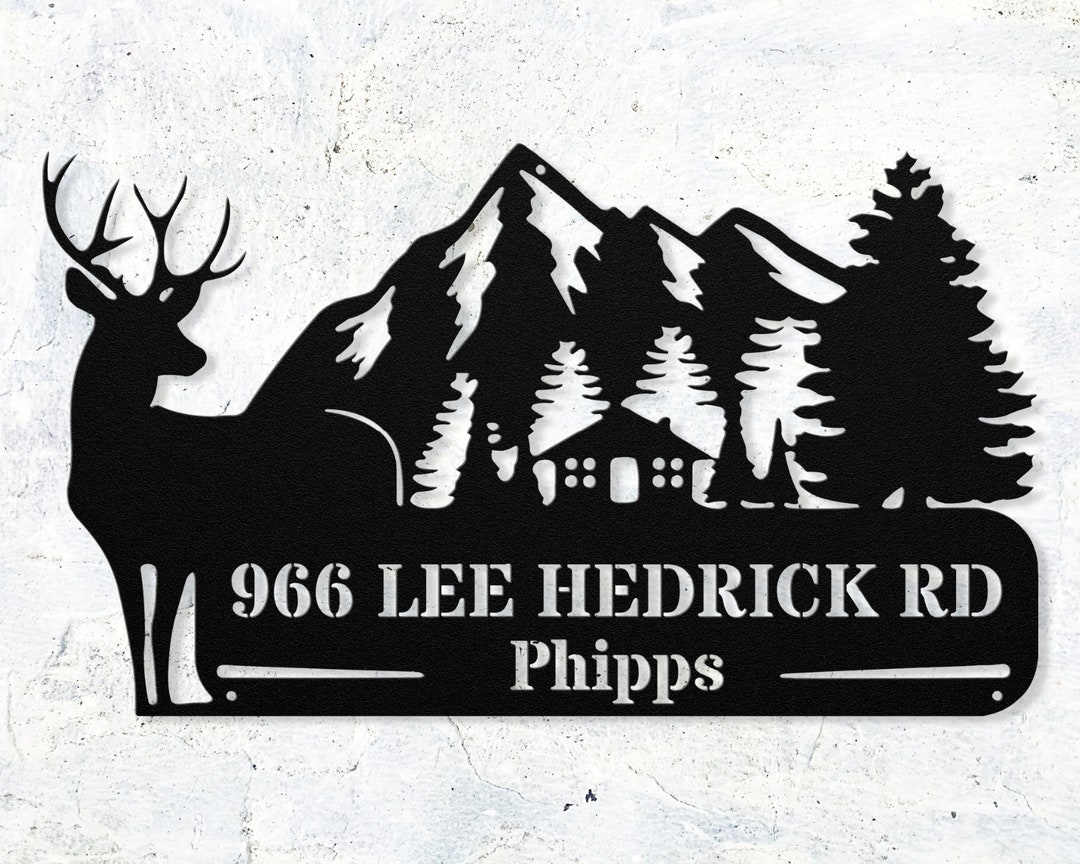 Custom Deer Sign, Deer Antler Decor, Deer Hunter Gift, Deer Camp Sign ...
