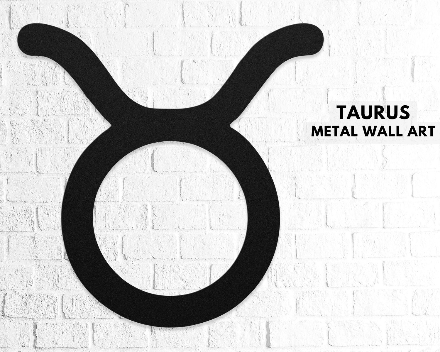 Taurus Wall Art, Taurus Sign, Zodiac Horoscope Metal Art, Zodiac Wall ...