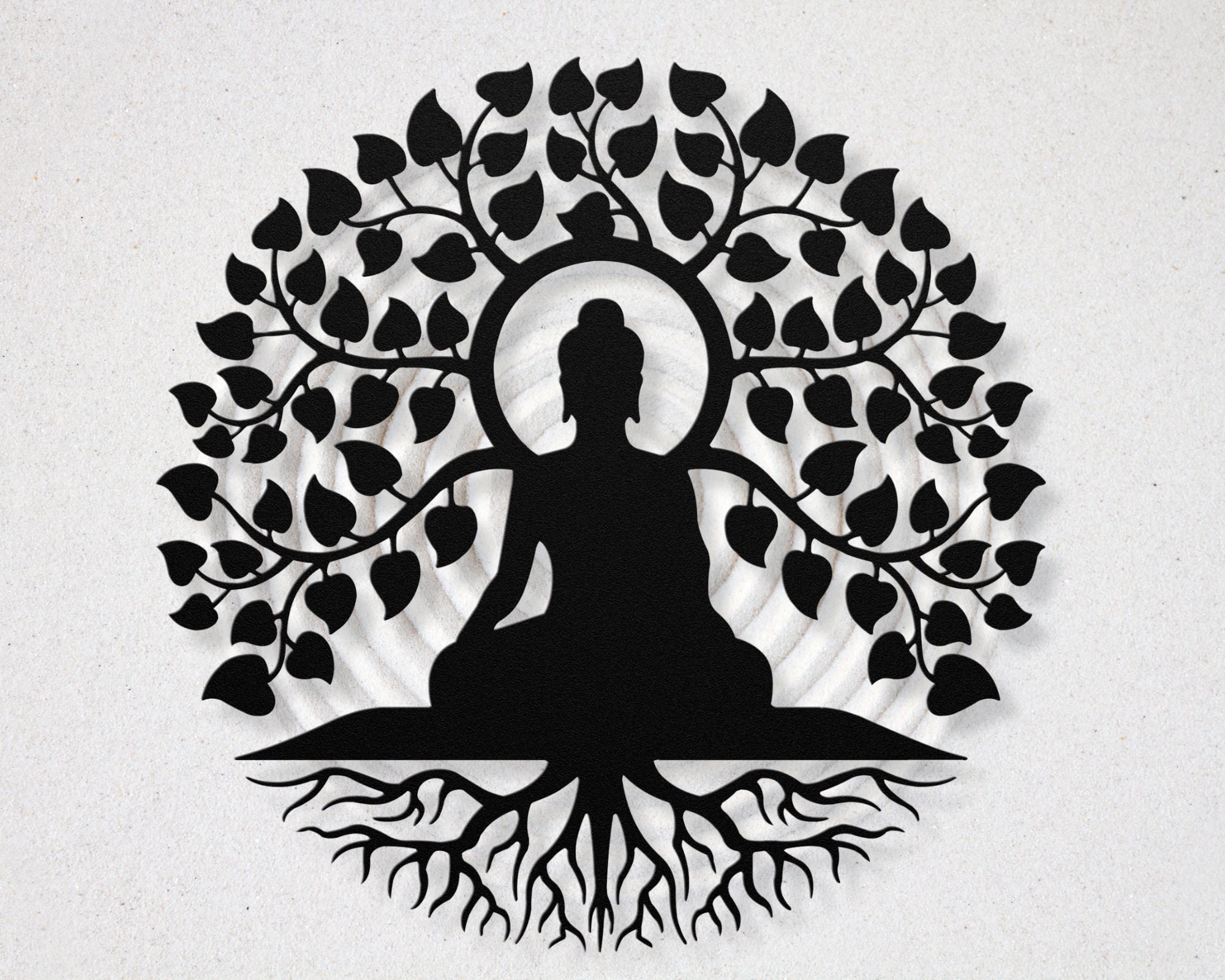 Buddha Wall Art, Tree of Life Wall Art, Buddhism Spiritual Wall Decor ...