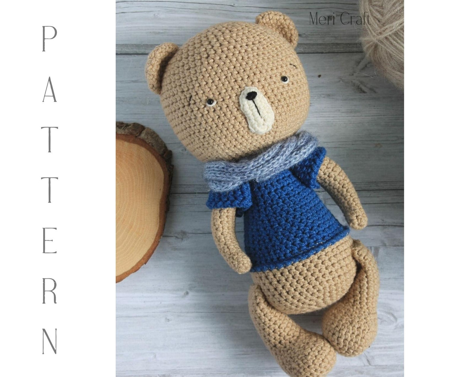 Crochet Bear Toy Pattern Amigurumi Bear Crochet Pattern - Etsy