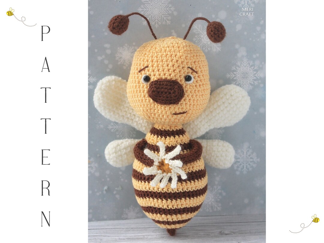 Crochet Bumble Bee Pattern, Amigurumi Bumble Bee , Crochet Bee - Etsy