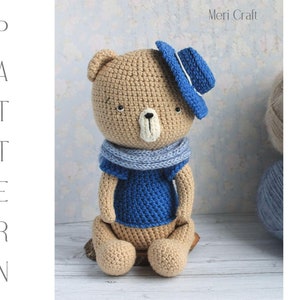 Crochet Bear Toy Pattern, Amigurumi Bear Crochet Pattern - Etsy