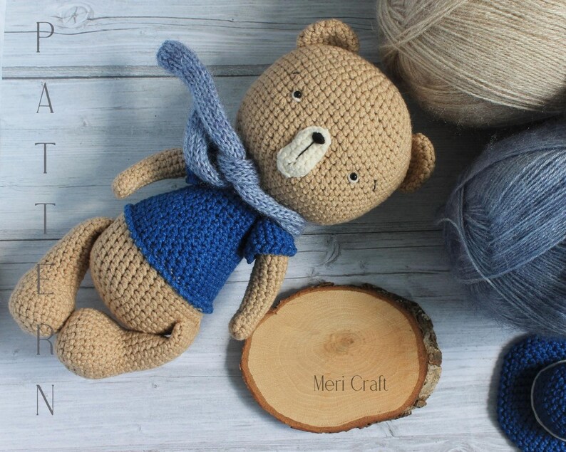 Crochet Bear Toy Pattern Amigurumi Bear Crochet Pattern - Etsy