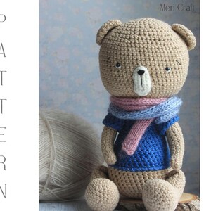 Crochet Bear Toy Pattern, Amigurumi Bear Crochet Pattern - Etsy