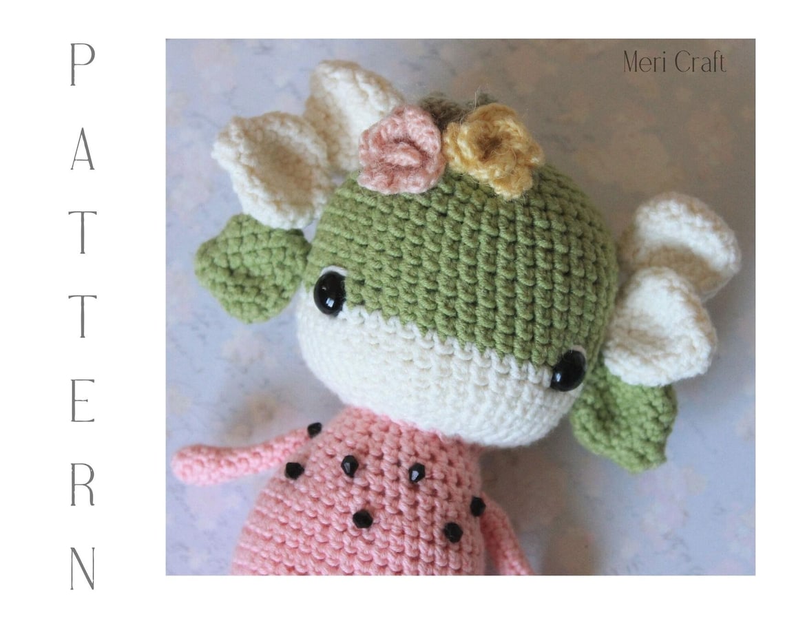 Axolotl Crochet Toy Pattern Amigurimi Axolotl Stuff Toy - Etsy