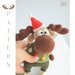Christmas Moose Pattern, Amigurumi Christmas Toy, Crochet Moose Pattern ...