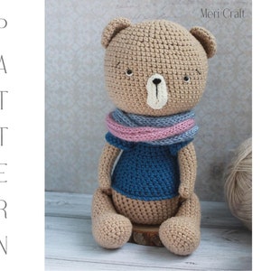 Crochet Bear Toy Pattern, Amigurumi Bear Crochet Pattern - Etsy
