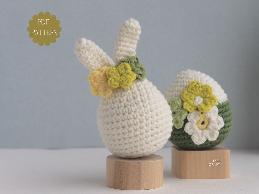 Crochet Easter Bunny Egg Pattern: Amigurumi Toy, Home Decor, (PDF ...