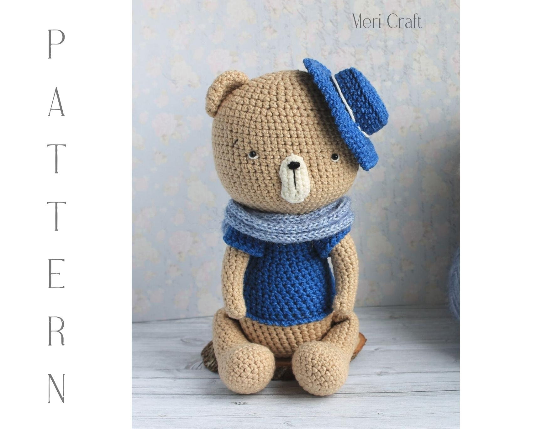 Crochet Bear Toy Pattern Amigurumi Bear Crochet Pattern - Etsy
