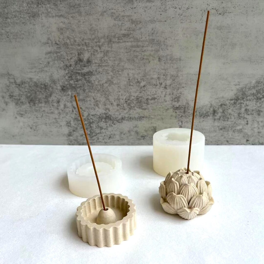 Lotus Incense Plug-in Silicone Mold Vertical Striped Incense - Etsy