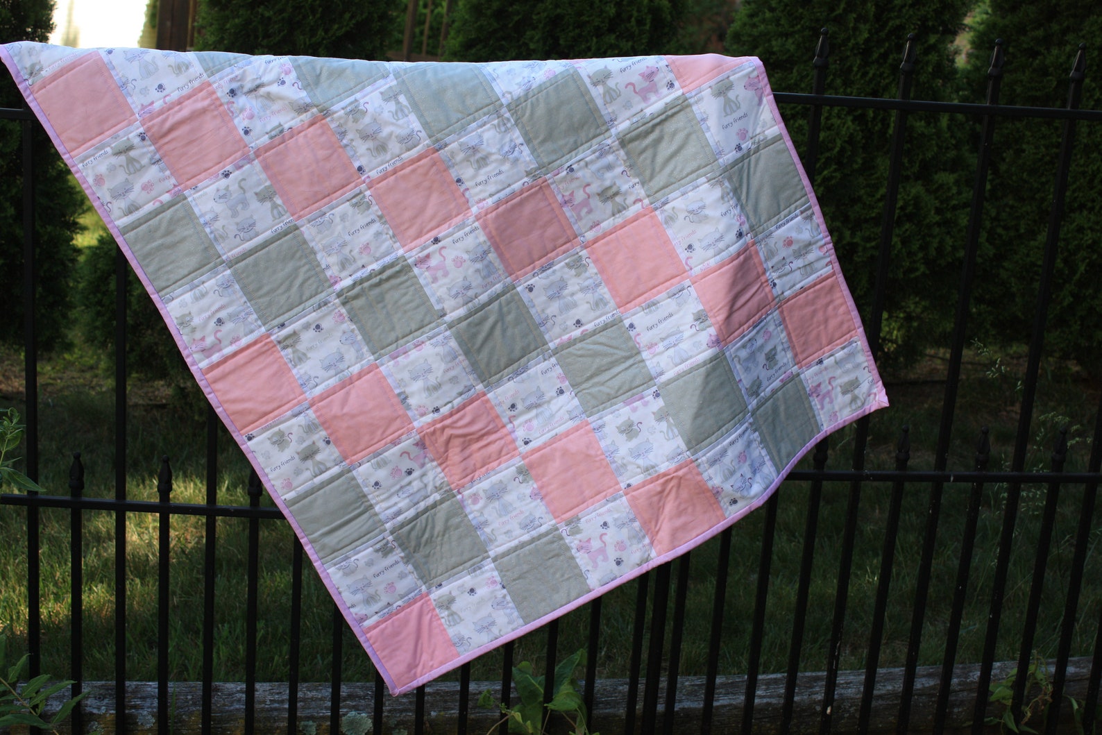 Furry Friends Baby Quilt/blanket - Etsy