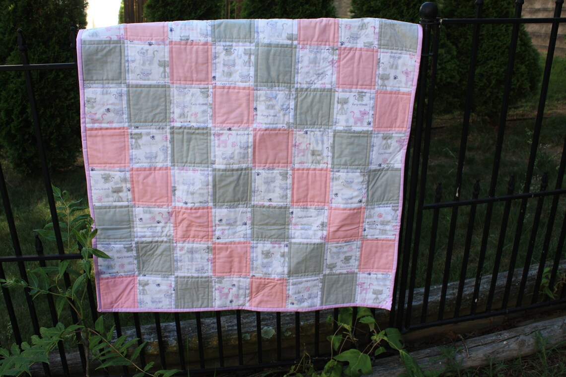 Furry Friends Baby Quilt/blanket - Etsy