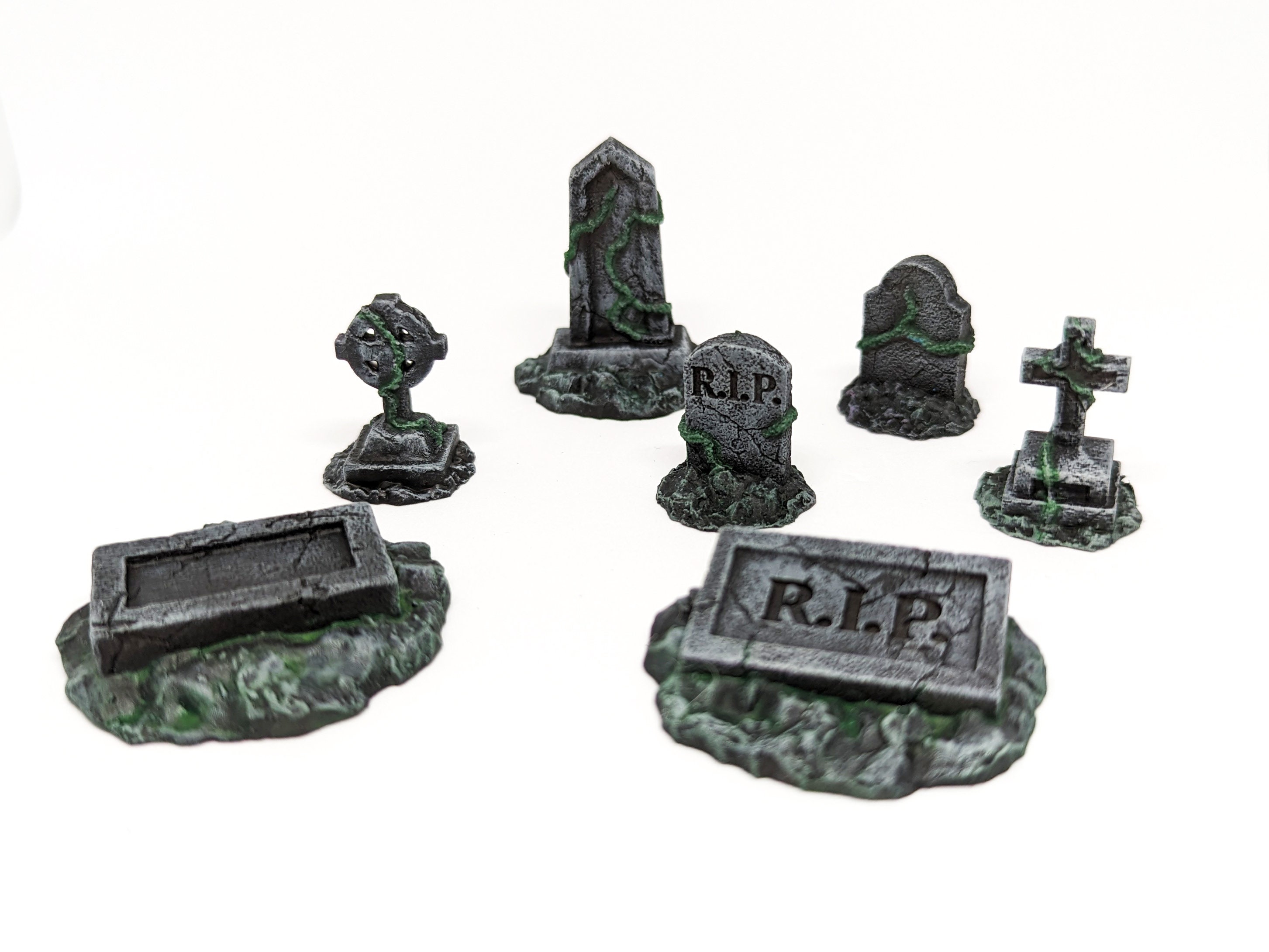 Miniature Tombstone / Gravestone Pack for Lemax Spooky Town - Etsy