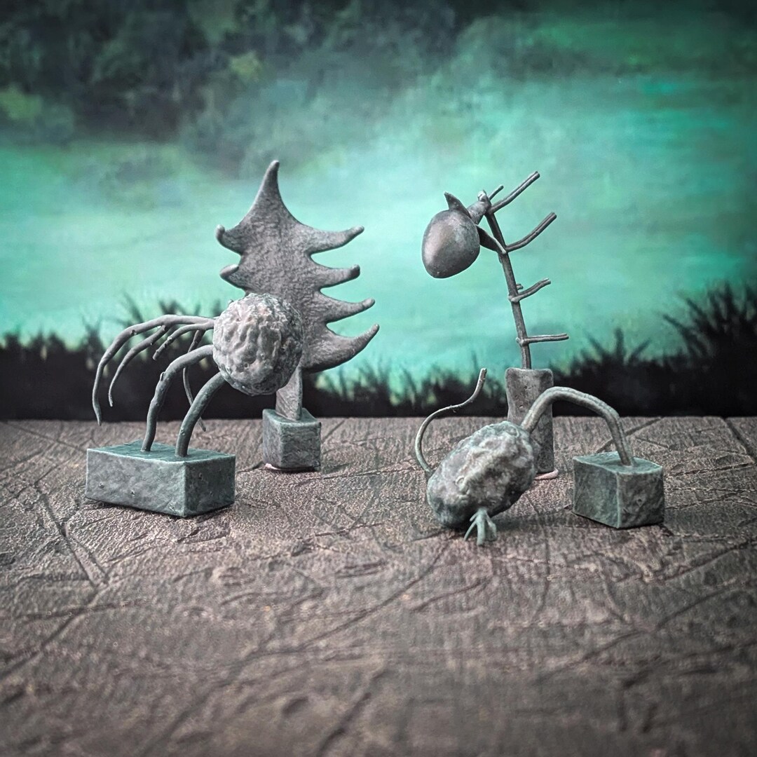 Miniature Beetlejuice Sculptures - for Lemax Spooky Town, Dept. 56 ...
