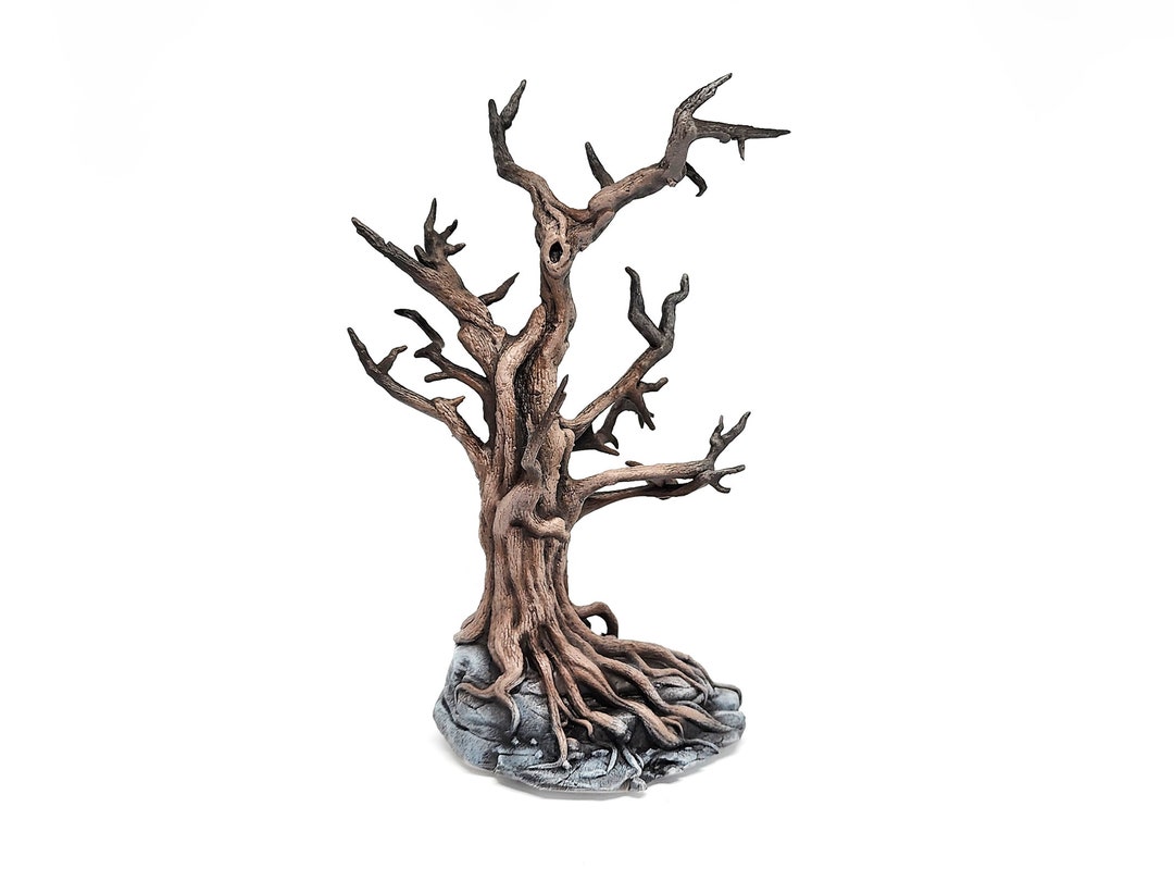 Spooky Rock Tree - Haunted Tree - Miniature for Lemax Spooky Town, Dept ...