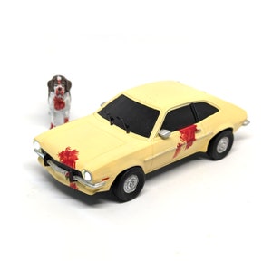 Cujo and Lighted Car Horror Movie Miniature for Halloween Village ...