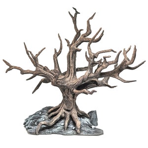 Extra Large Spooky Tree on Rock - Haunted Tree - Miniature for Lemax ...