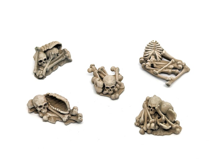 Miniature Bone Piles - for Lemax Spooky Town, Dept. 56, Tabletop, RPG ...