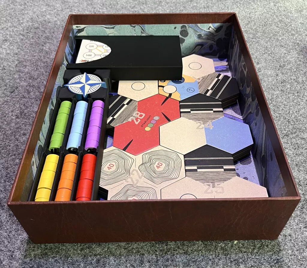 Railways of the Lost Atlas Board Game 3D Printed Insert (digital STL ...