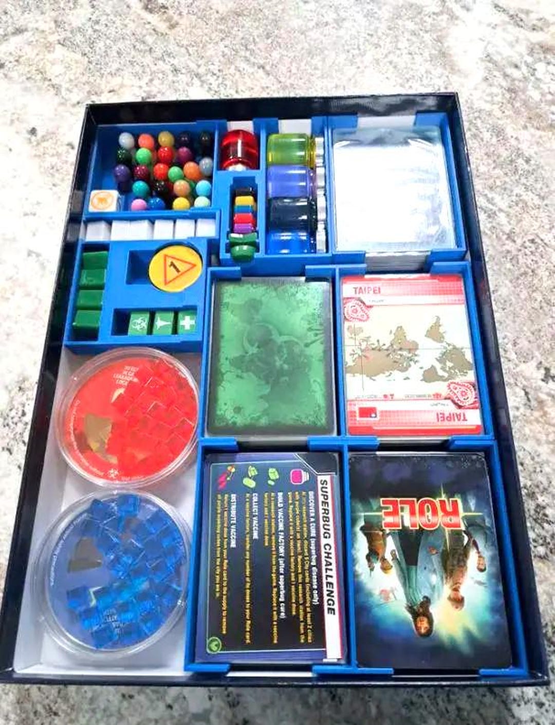 3D Printed Board Game Insert Organizer for Pandemic Expansions - Etsy