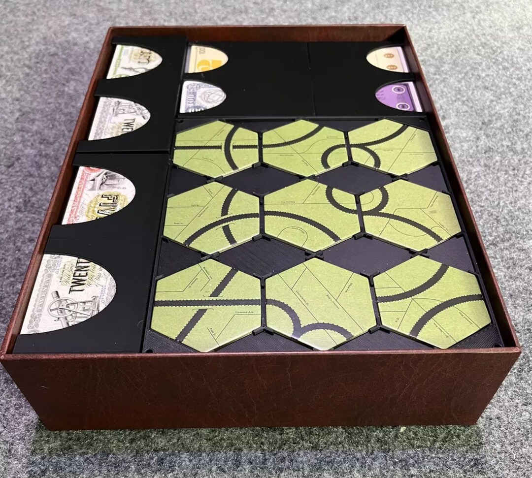 Railways of the Lost Atlas Board Game 3D Printed Insert (digital STL ...
