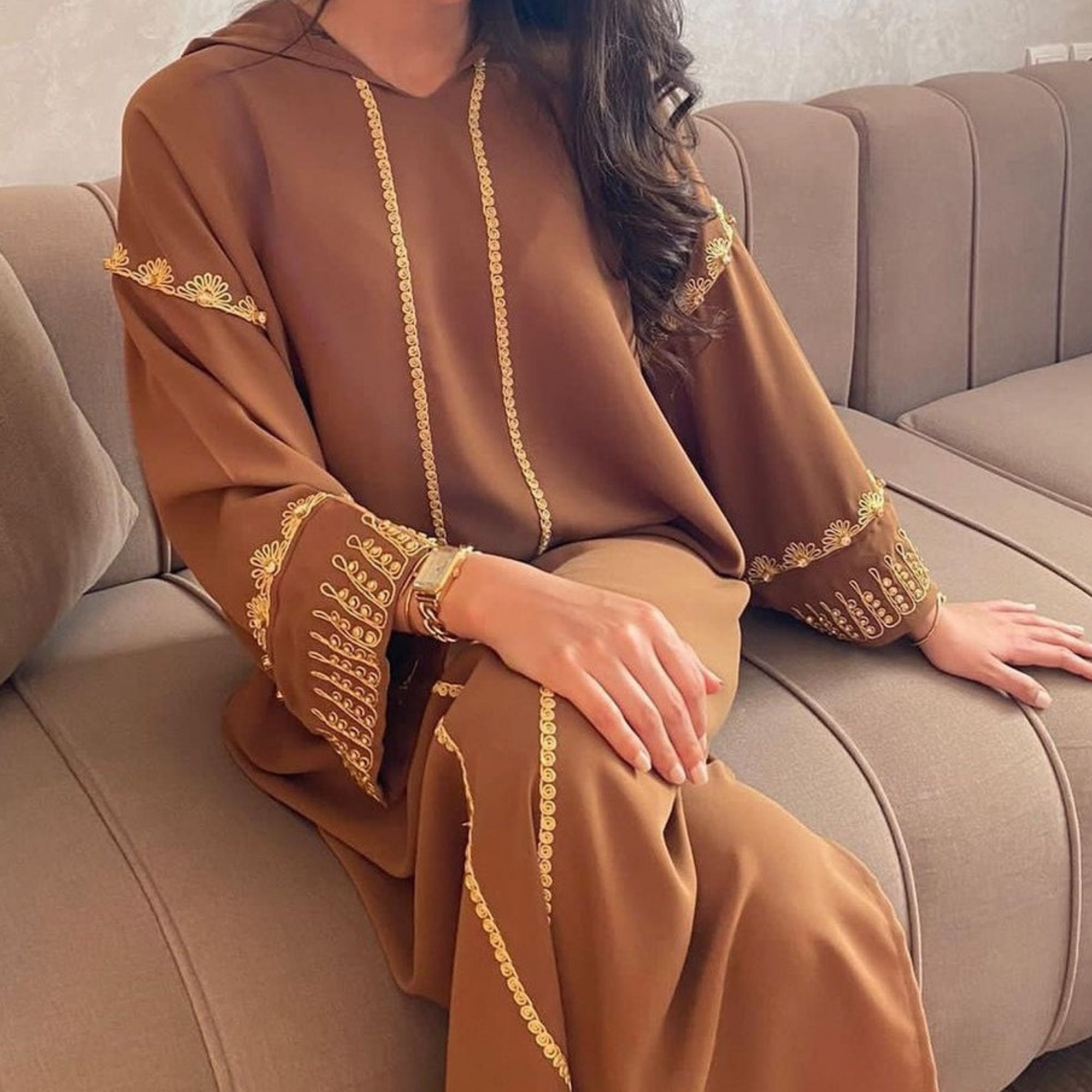 Light Brown Ramadan Jellaba collection 2024, Moroccan Djellaba, Aid Al ...