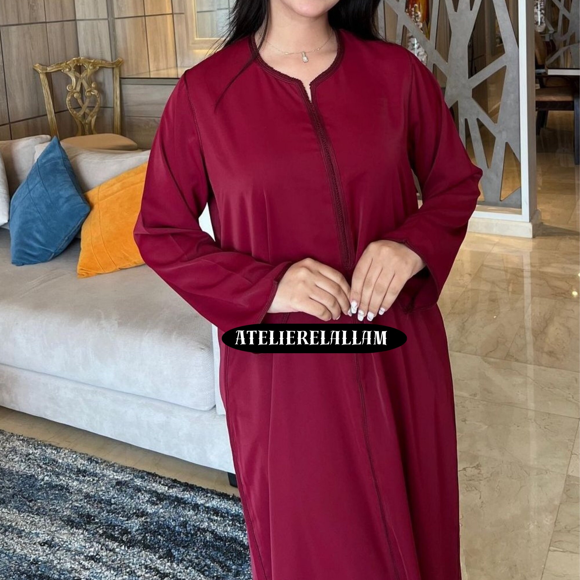 Moroccan Jellaba for Bride New Design 2024, Embroidered Djellaba, 2 ...