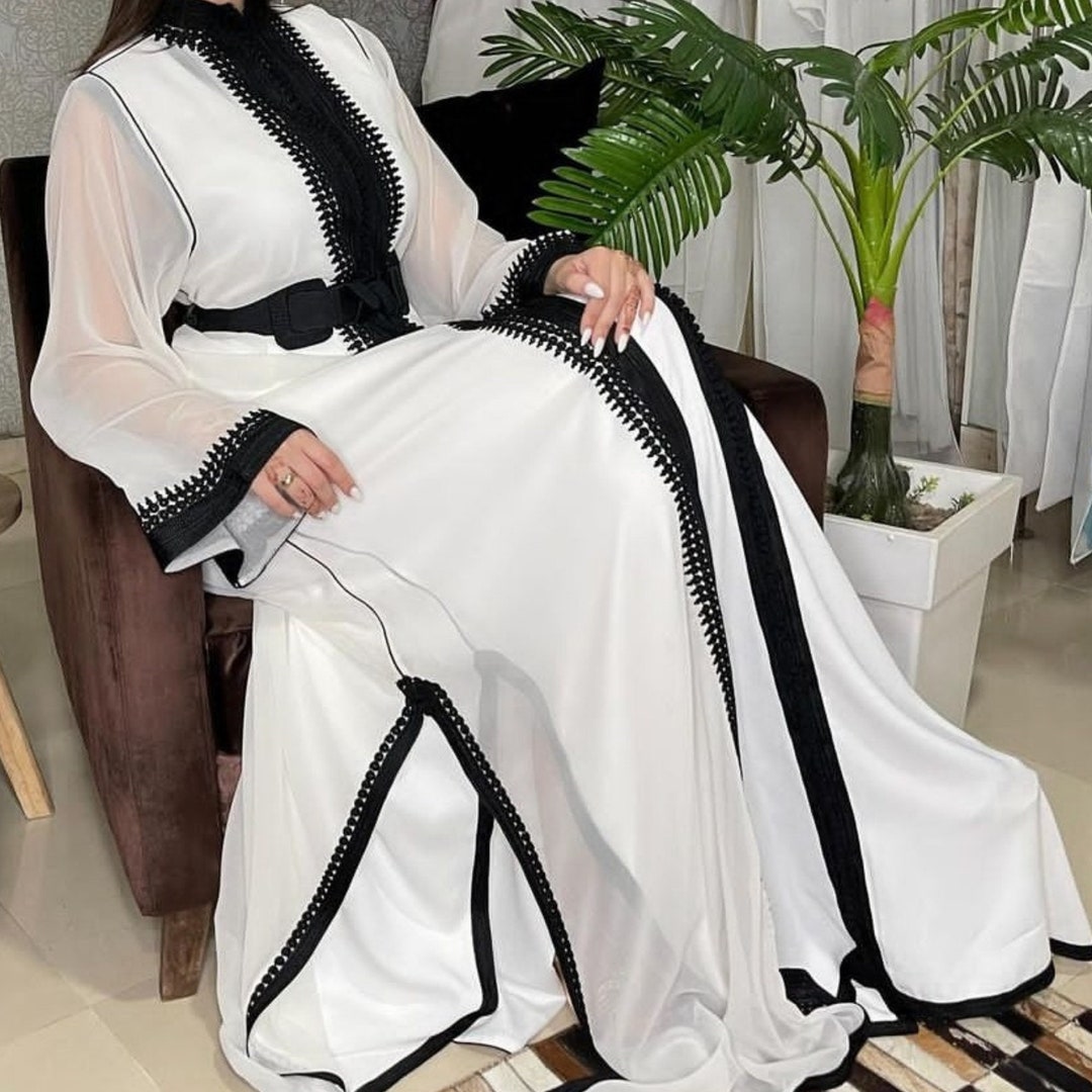 Elegant Ramadan Caftan, Wedding Guest Moroccan Caftan, Classy Bride ...