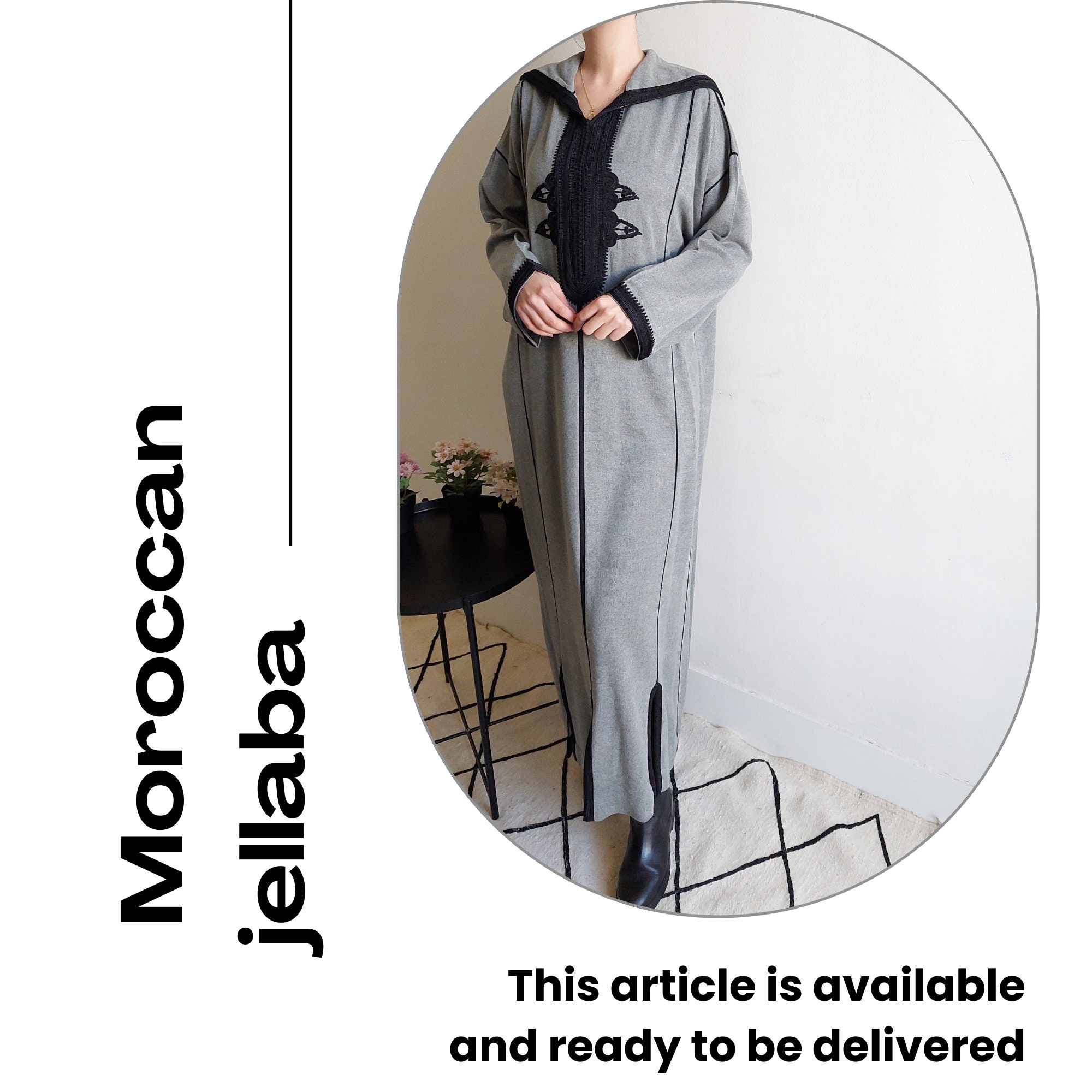 Winter Jellaba, Ramadan 2024 Djellaba, Embroidered Moroccan Jalaba ...